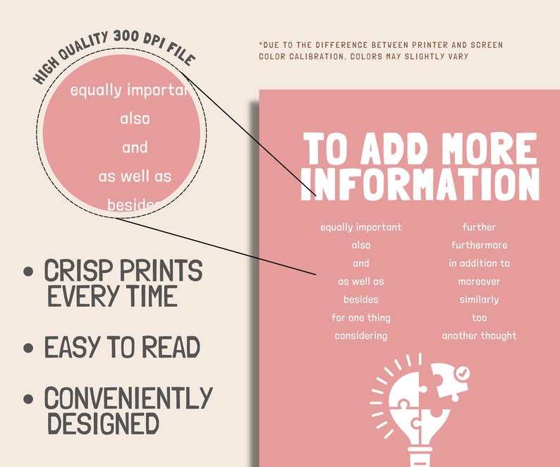 Transition Words and Phrases Posters Set of 12, English Classroom ...