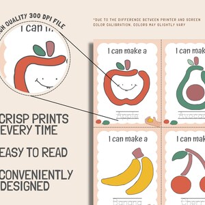 Fruits Playdough Mats, Printable Toddler, Preschool Educational ...