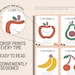 Fruits Playdough Mats, Printable Toddler, Preschool Educational ...
