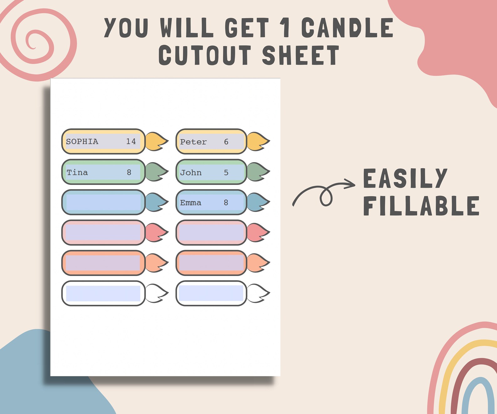 Classroom Birthdays Display Printable & Fillable, Classroom Birthday ...