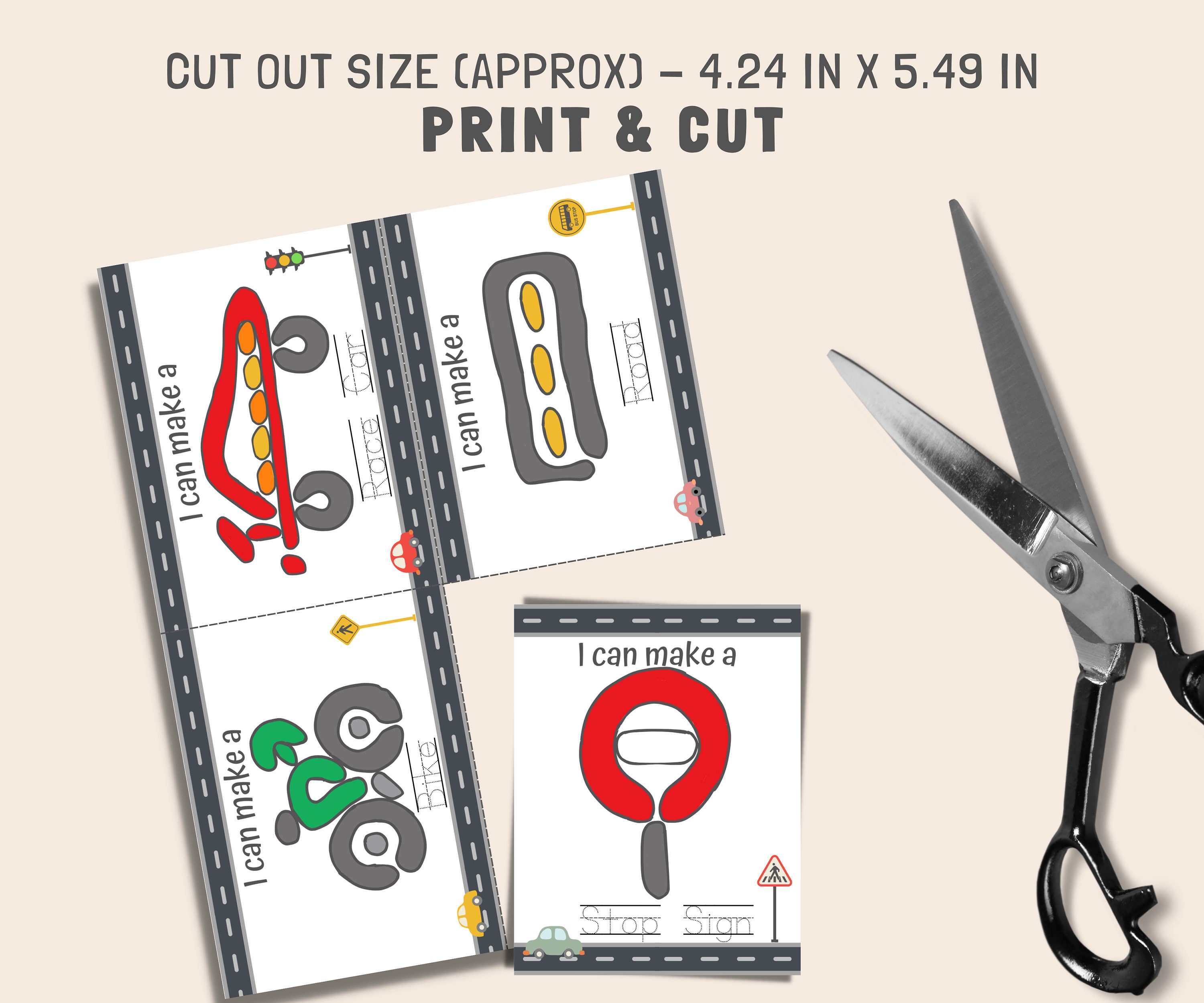 Transport Playdough Mats, Printable Toddler, Preschool Educational ...