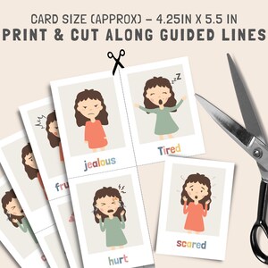 Feelings Flash Cards, Emotions Chart, Montessori Materials, Homeschool ...