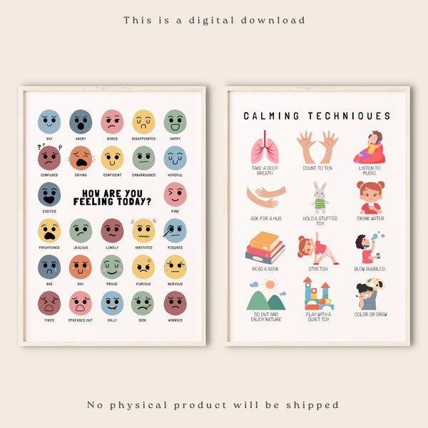 Emotions Chart - Etsy