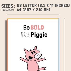 Favourite Primary Book Character Positive Affirmation Quotes Printable ...