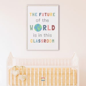 The Future of the World is in This Classroom Poster, Positive Classroom ...