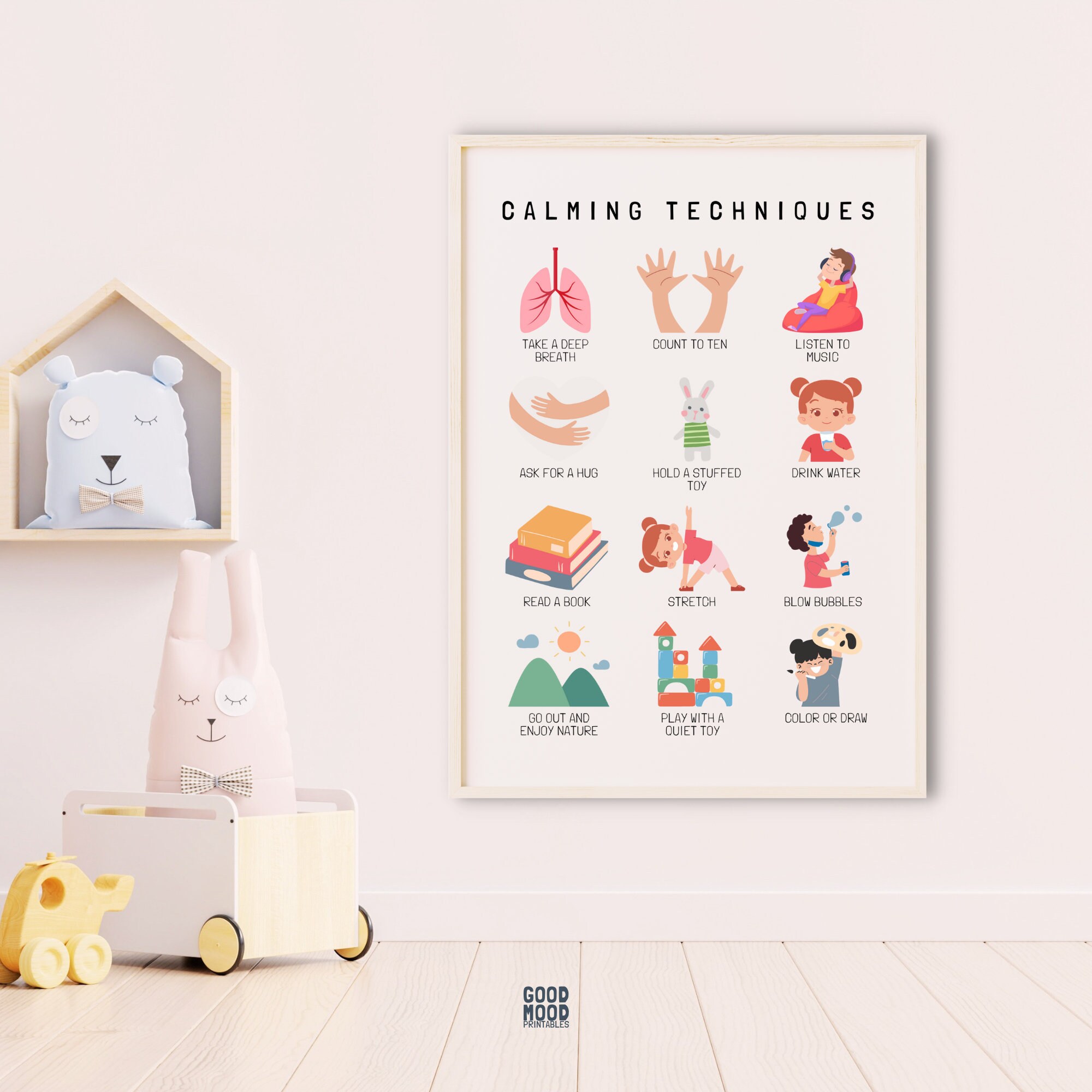 Feelings Poster, Calming Techniques, Calming Corner, Emotions Chart ...