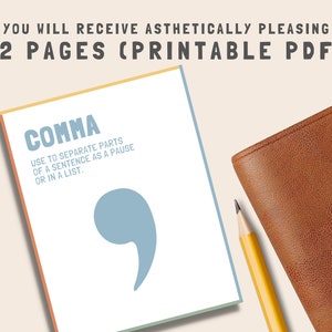 Punctuation Posters Set of 12, English Classroom Posters, Classroom ...