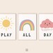 Play All Day Printable Set of 3, Let's Play Sign, Play Sign Room, Play ...