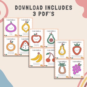 Fruits Playdough Mats, Printable Toddler, Preschool Educational ...