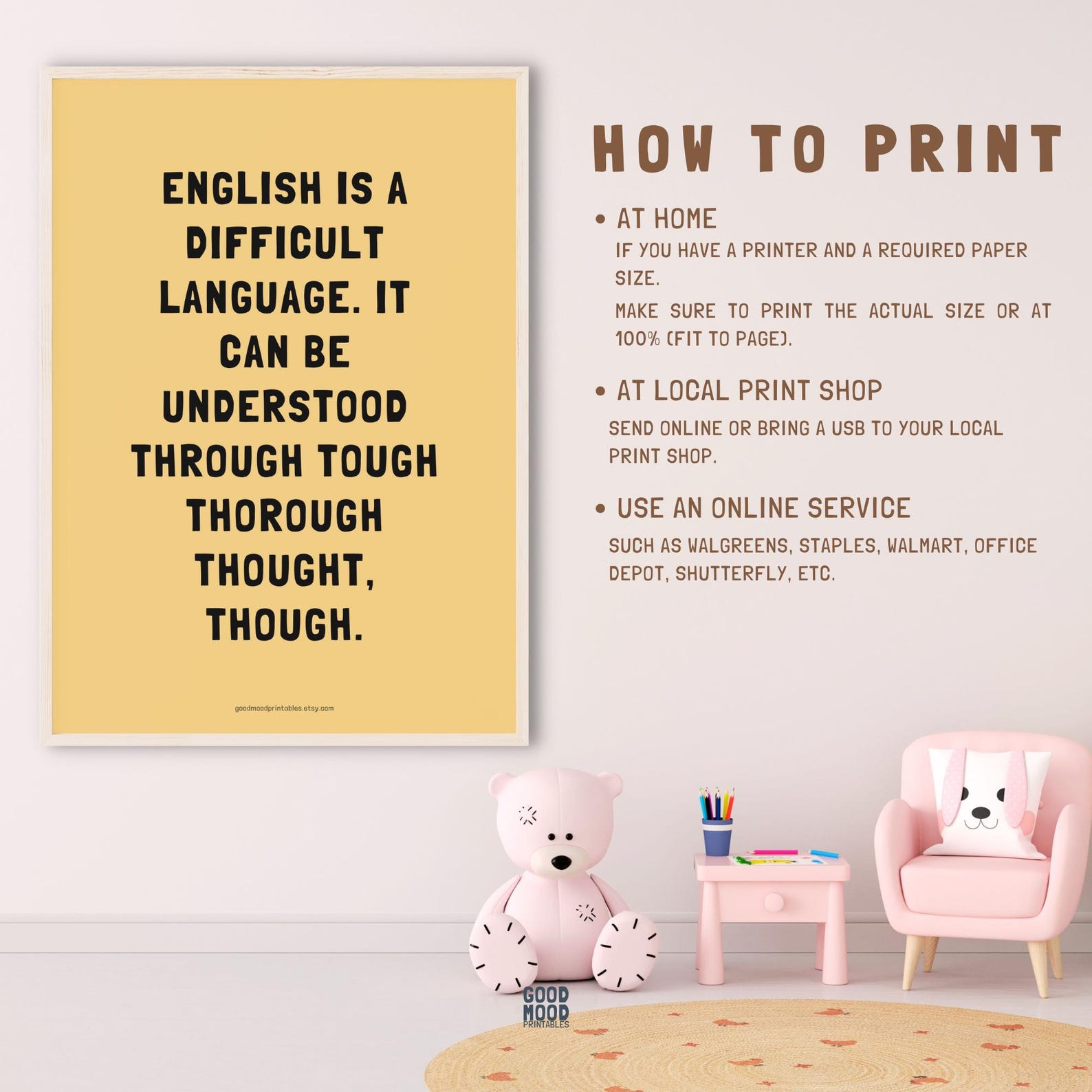 Funny English Classroom Posters (set of 14), Grammar Punctuation Poster ...