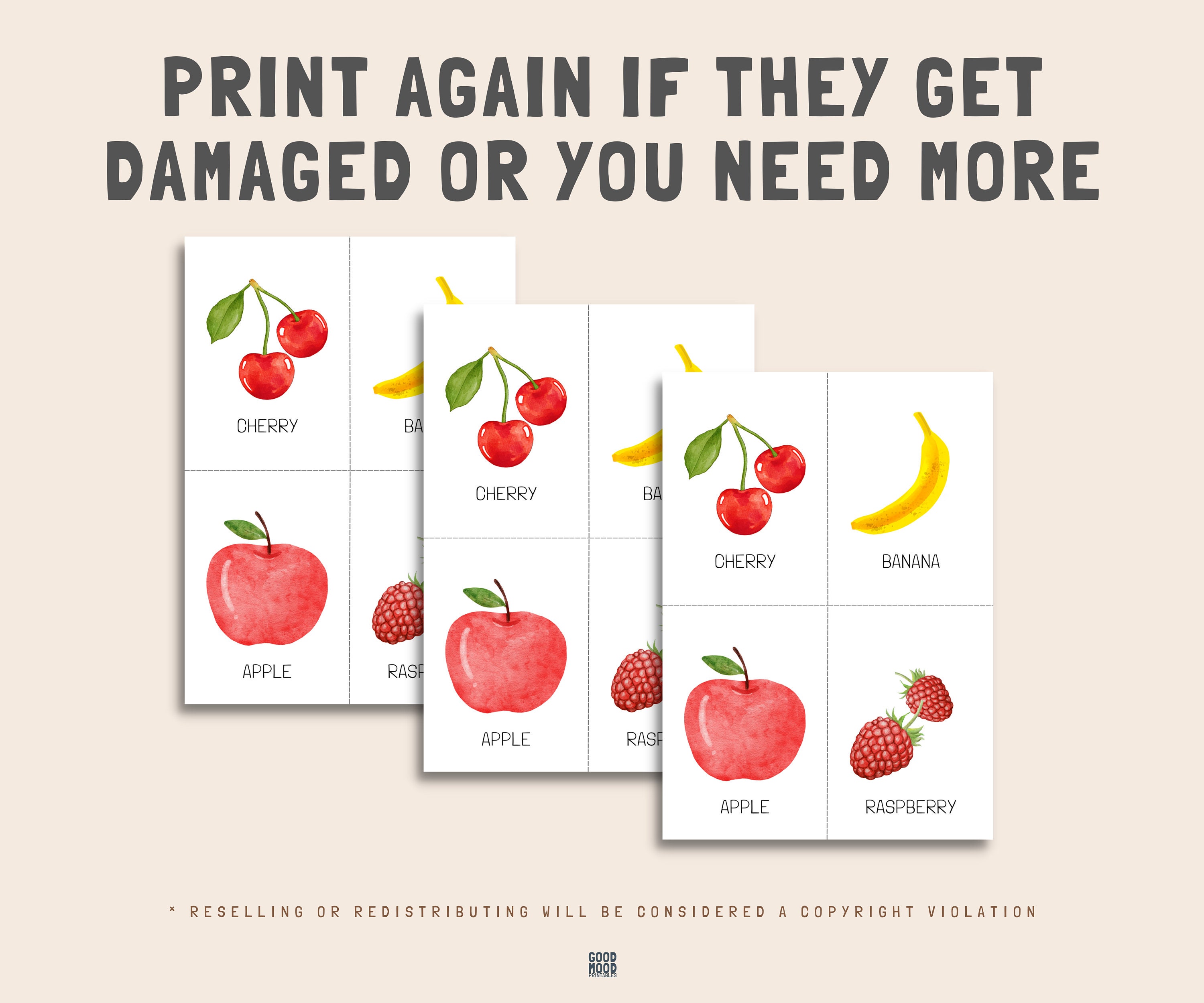 30 Obst und Gemüse Karten Montessori Karteikarten - Etsy.de