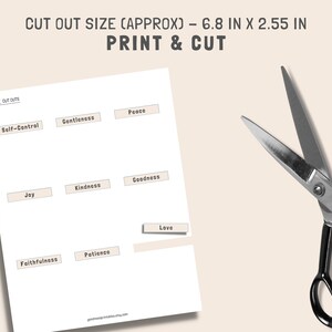 Fruit of the Spirit Matching Printable, Galatians 5 Activity, Bible ...