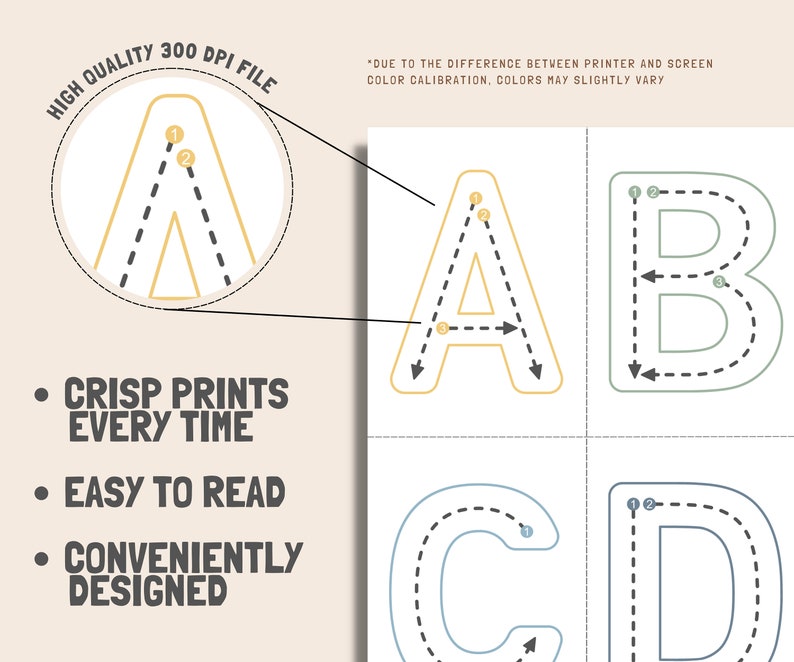 Letter Formation Flash Cards Montessori Cards Flash Cards - Etsy