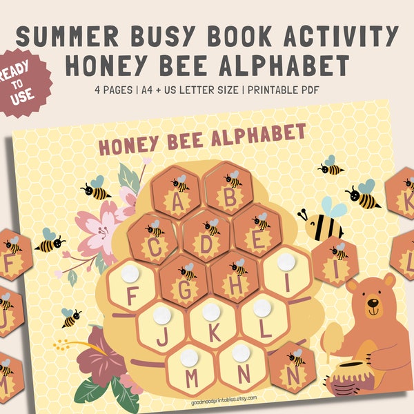 Honey Bee Alphabet - Etsy