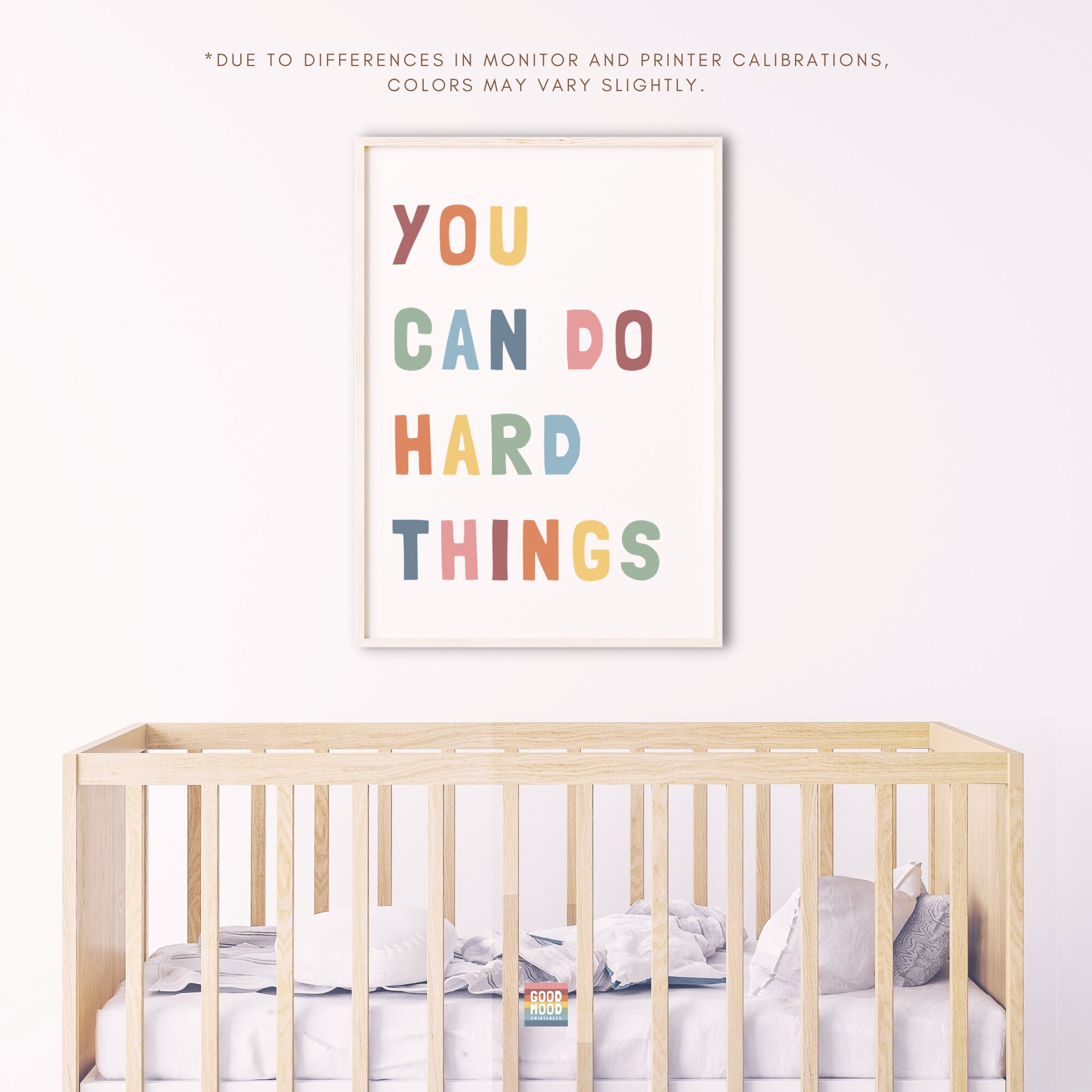 You Can Do Hard Things, Positive Affirmation, Kids Wall Art, Growth ...