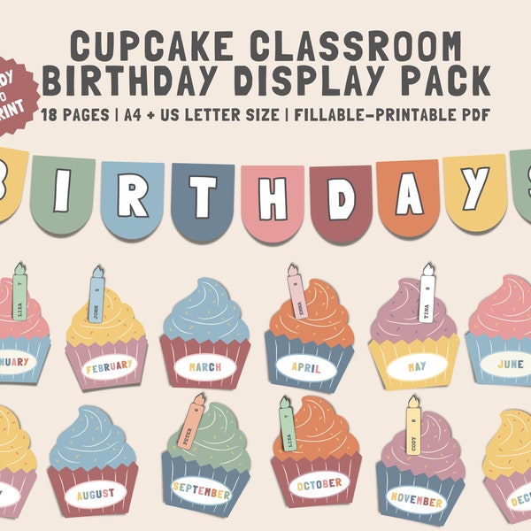 Birthday Banner for Bulletin Board - Etsy