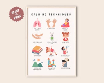 Feelings Poster, Calming Techniques, Calming Corner, Emotions Chart ...