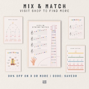 Music Tempos and Dynamics Poster, Music Education, Music Note Value ...