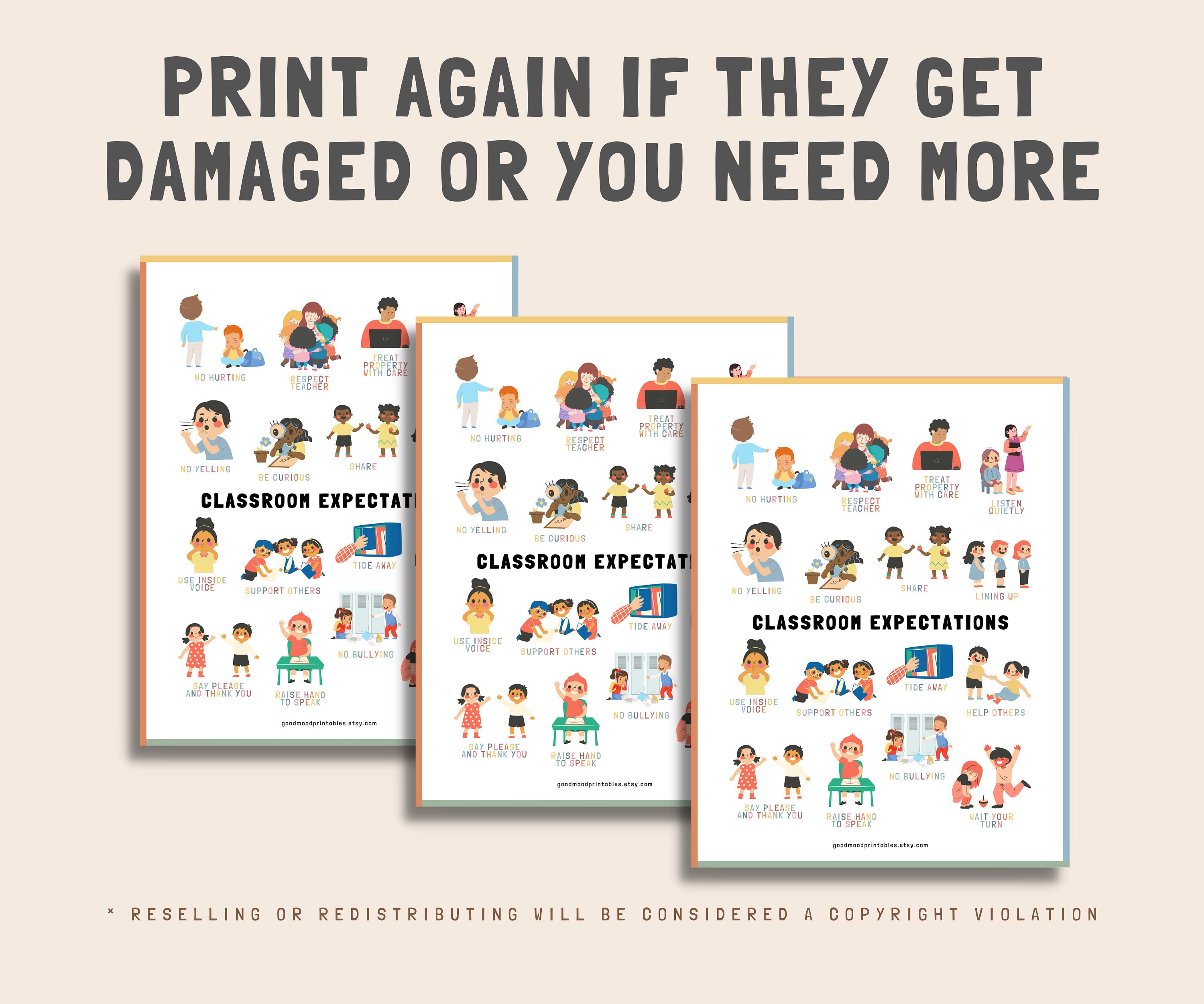 Classroom Expectations Poster, Classroom Rules Poster, Bulletin Board ...