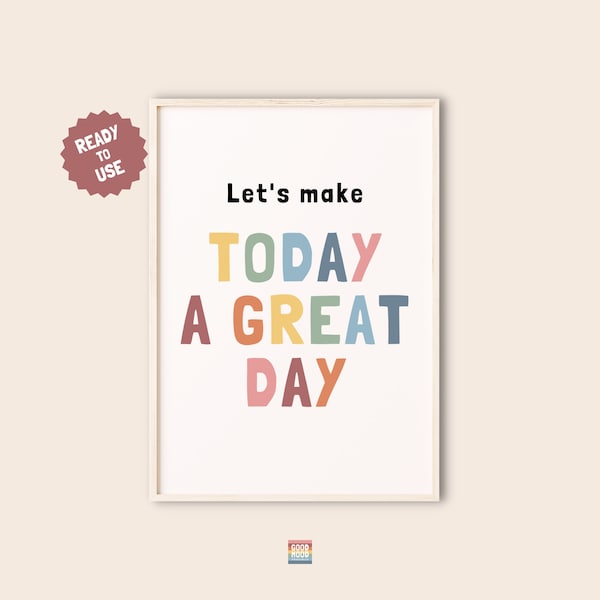 Today is a Great Day - Etsy