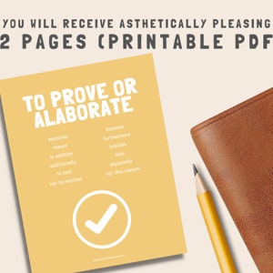 Transition Words and Phrases Posters Set of 12, English Classroom ...