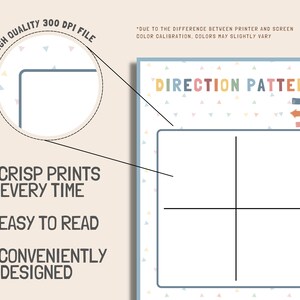 Direction Pattern Activity, Fine Motor Skills, Game for Toddlers ...