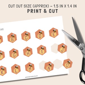 Honey Bee Alphabet Activity, Preschool Printable Busy Book Activity ...