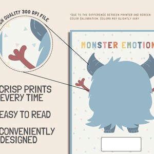 Monster Emotion Printable Activities, Emotion Preschool Printables ...