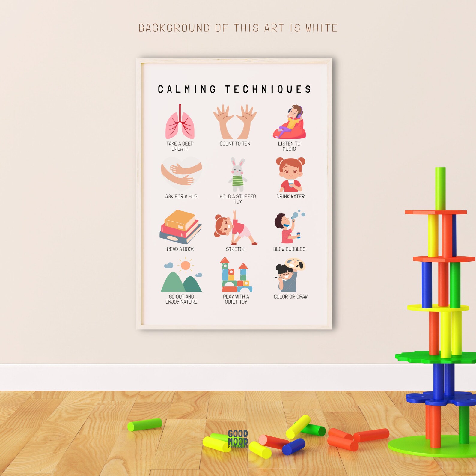 Feelings Poster Calming Techniques Calming Corner Emotions - Etsy