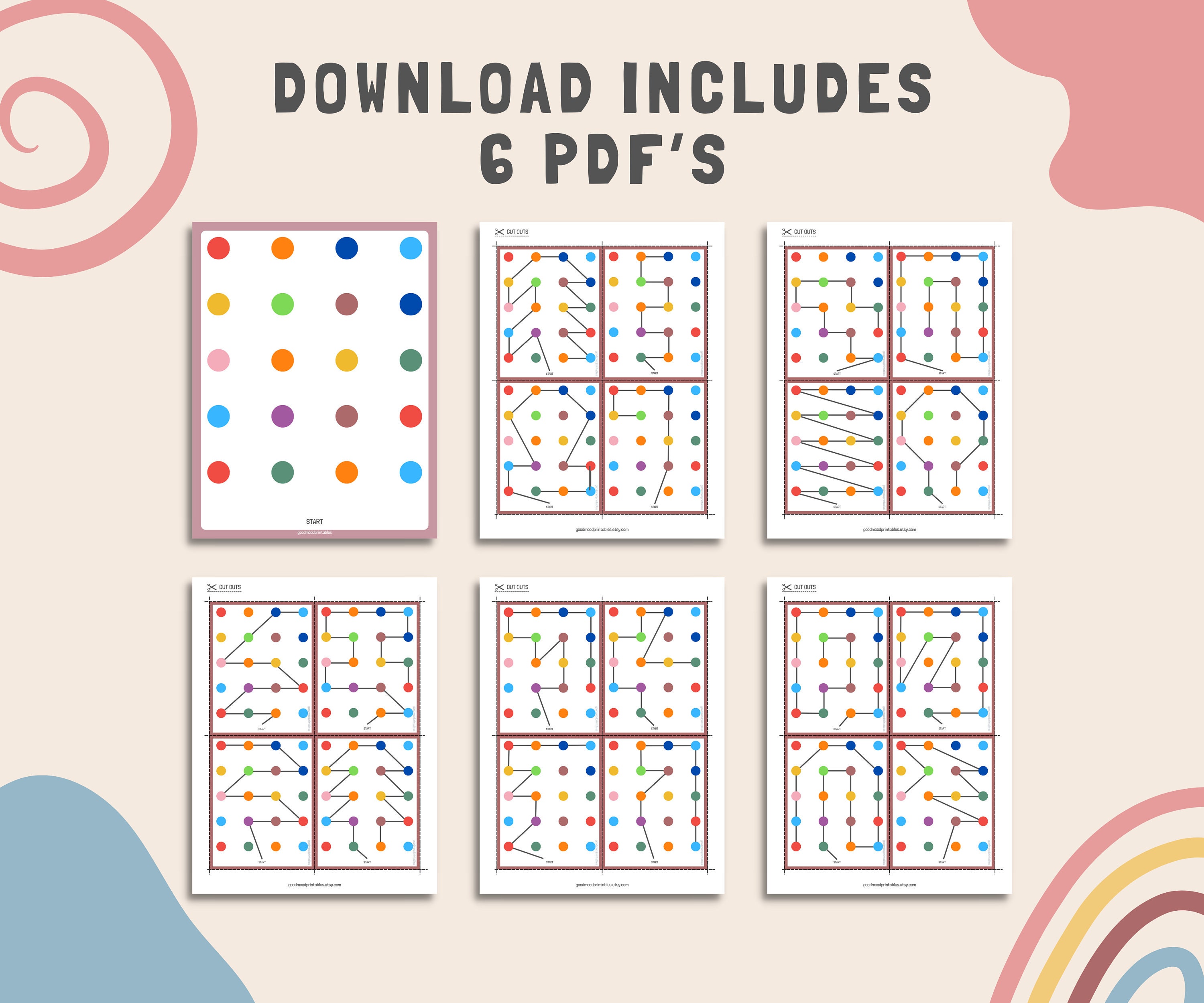 Copy the Pattern Activity, Game for Toddlers, Montessori Printable ...