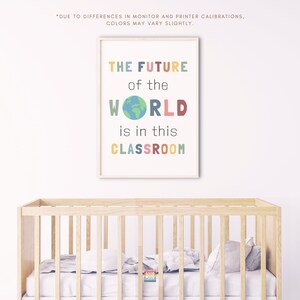 The Future of the World is in This Classroom Poster, Positive Classroom ...