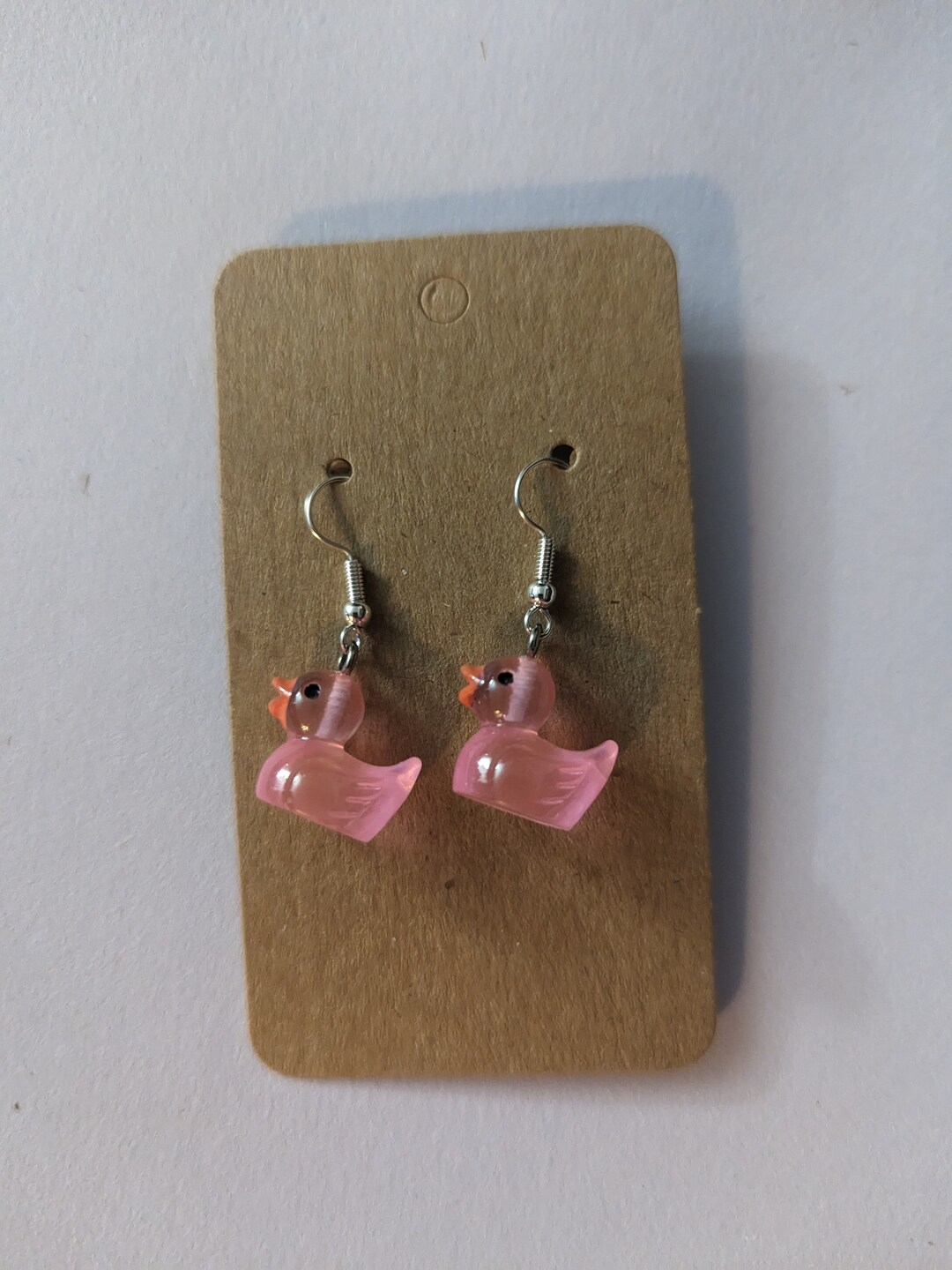 Transparent Rubber Duck Fish Hook Earrings - Etsy
