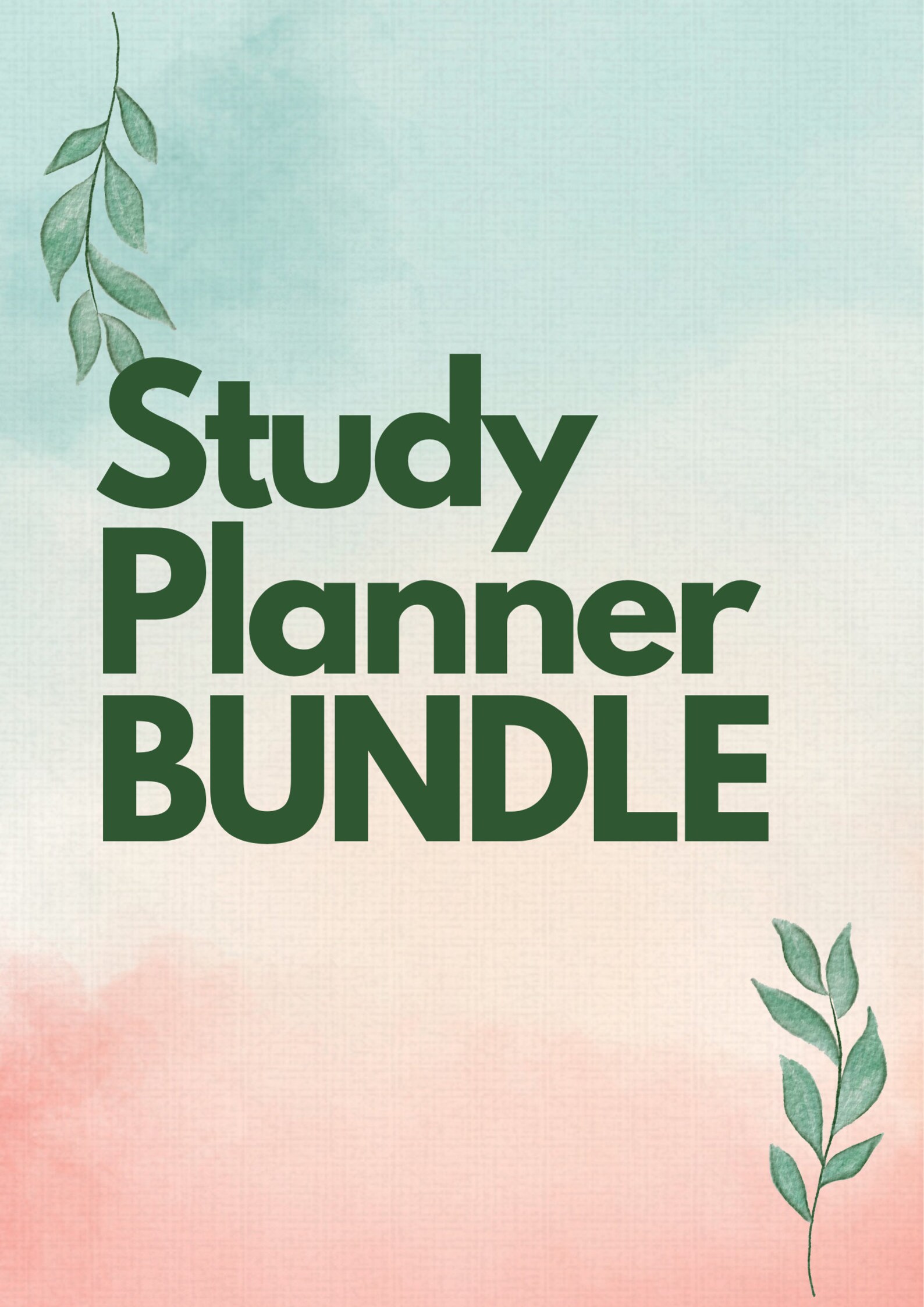 Printable Study Planner Digital Weekly Planner Journal for - Etsy