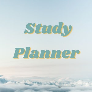 Printable Study Planner Digital Weekly Planner Journal for Students - Etsy