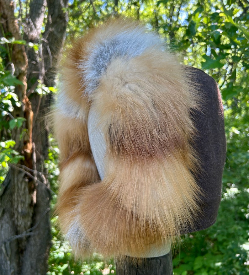 Red Fox Fur Ruff - Etsy