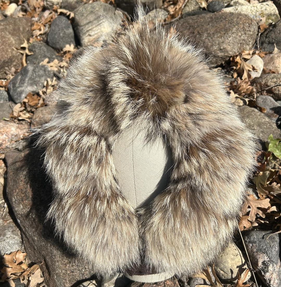 Coyote Fur Ruff 25.5' Inches - Etsy