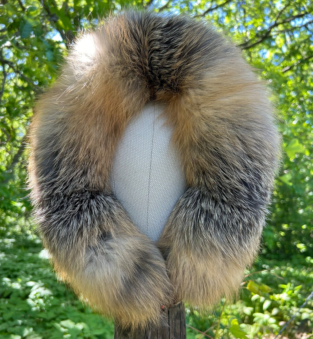 Cross Fox Fur Ruff - Etsy