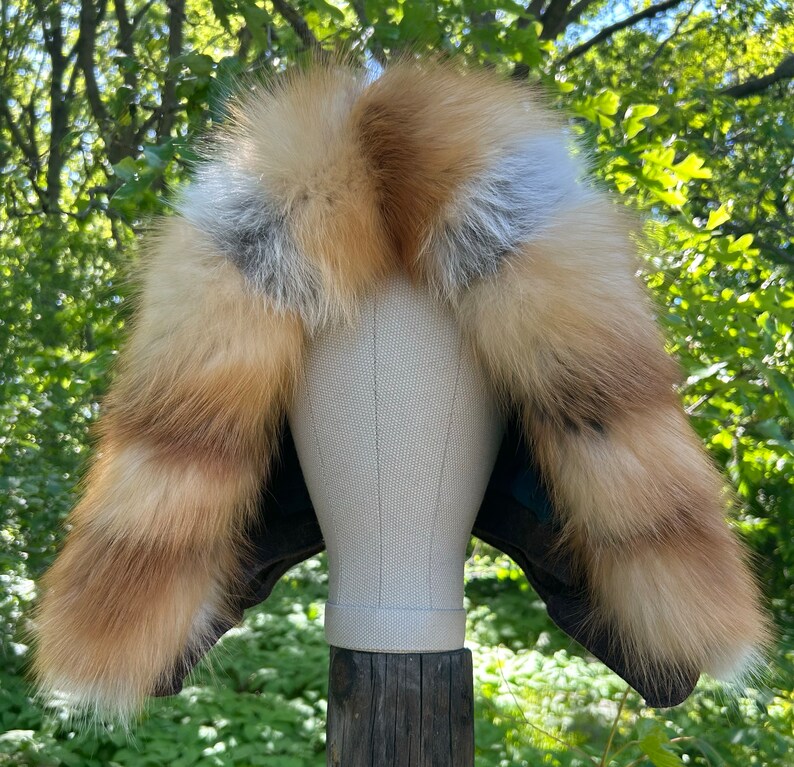 Red Fox Fur Ruff - Etsy