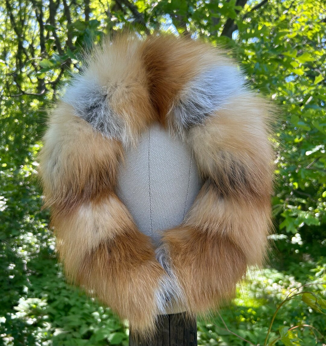 Red Fox Fur Ruff - Etsy