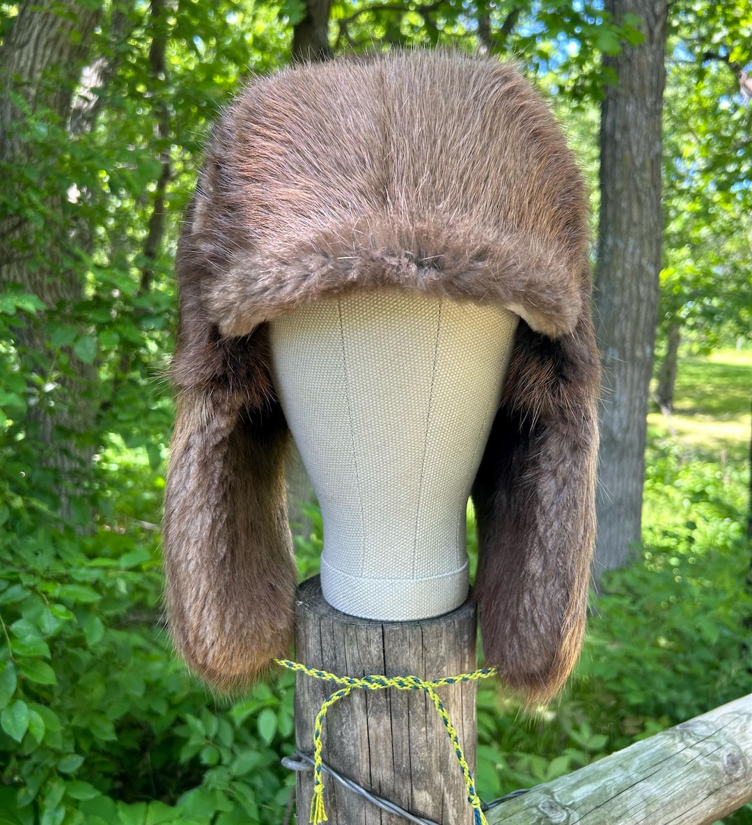 Beaver Fur Trapper Hat - Etsy