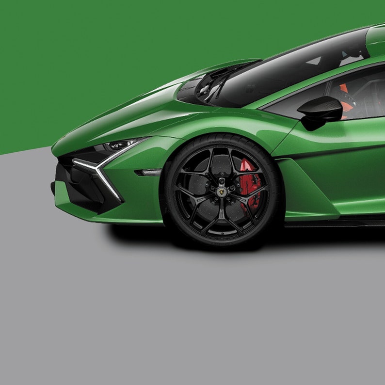 Lamborghini Revuelto - Wall Art Print - Minimalist Garage Range - Etsy