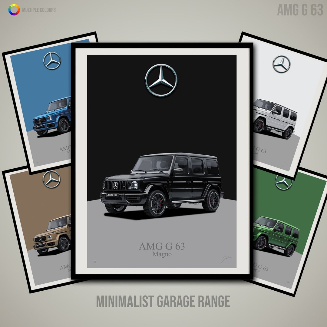 Mercedes AMG GT Wall Art Print Minimalist Garage Range Front View - Etsy
