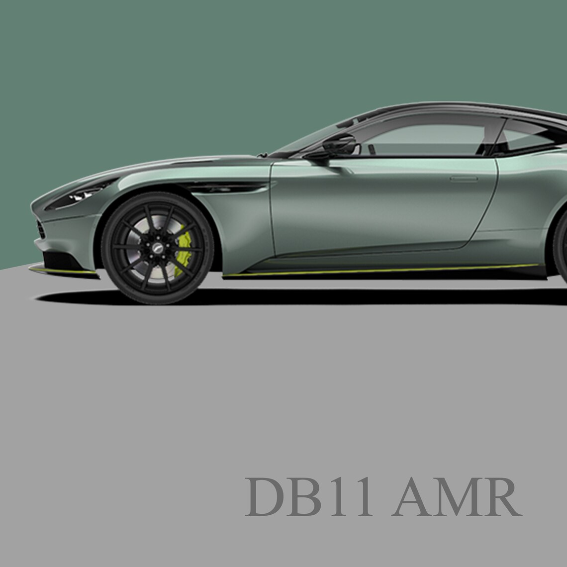 Aston Martin DB11 Wall Art Print Minimalist Garage Range - Etsy
