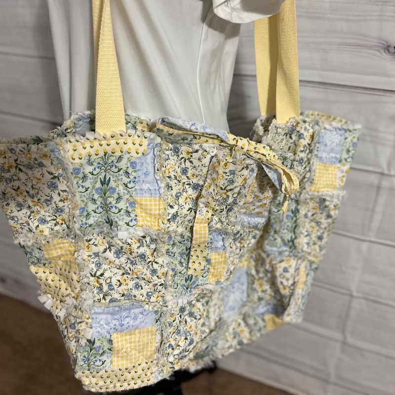 Rag Quilt Tote Bags - Etsy