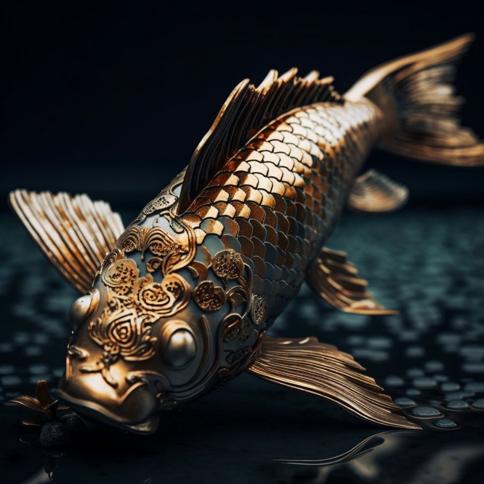 Koi Fish/ Digital Artwork/ Koi Fish Artwork - Etsy