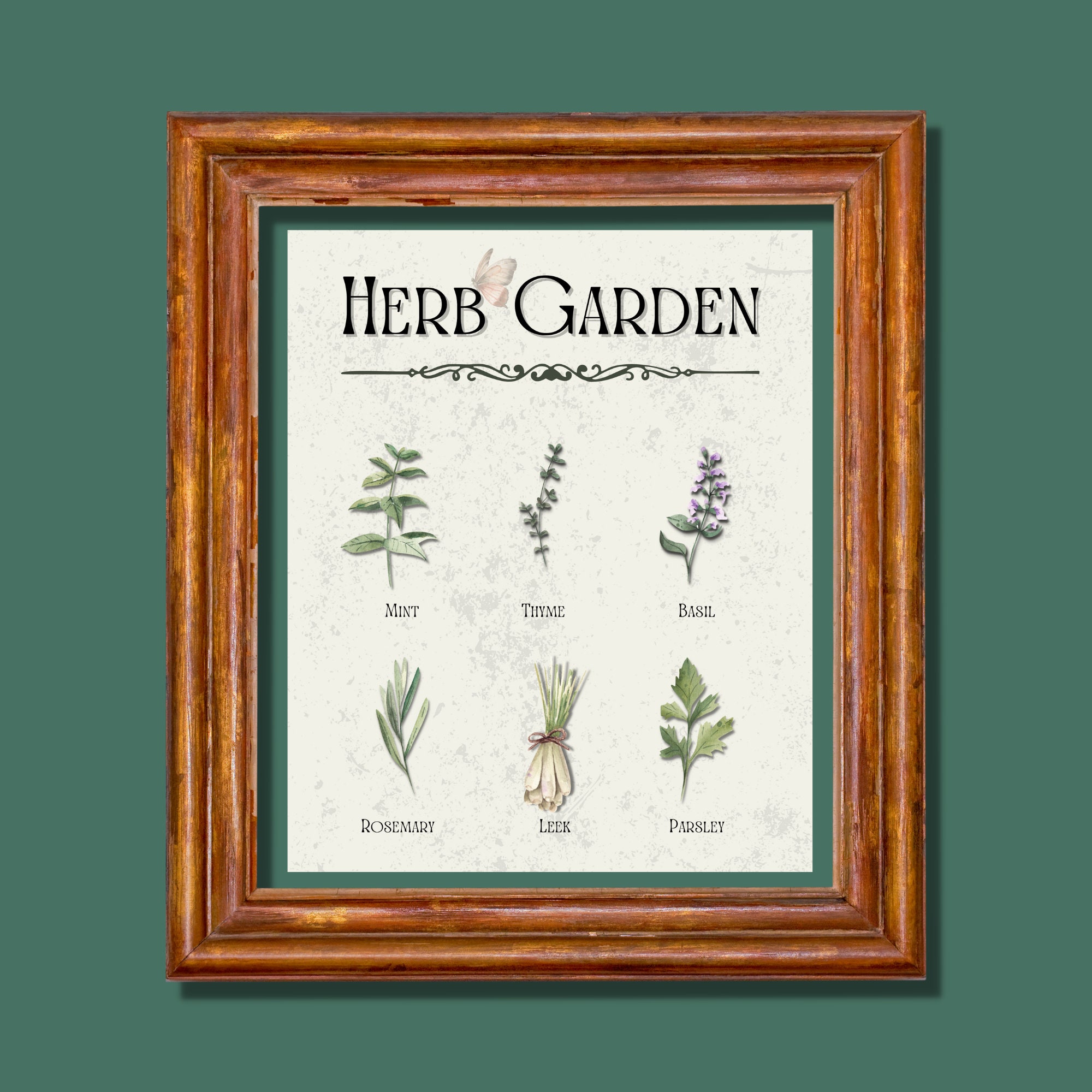 Herb Garden Digital Download, Herb Garden Wall Art, Apothecary Wall Art ...