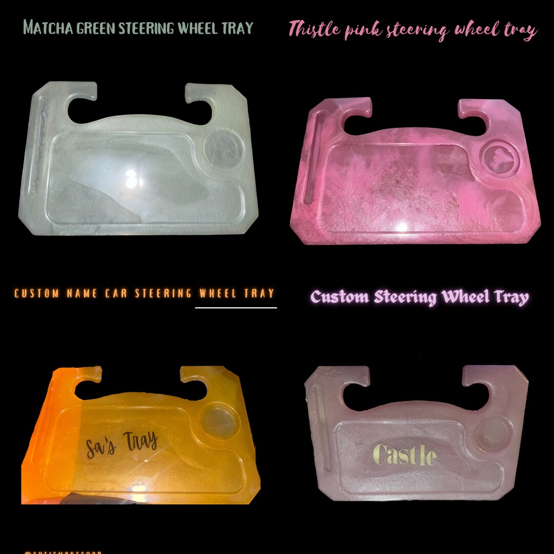 Car Tray Solid Color Car Steering Wheel Tray Car Accessory - Etsy