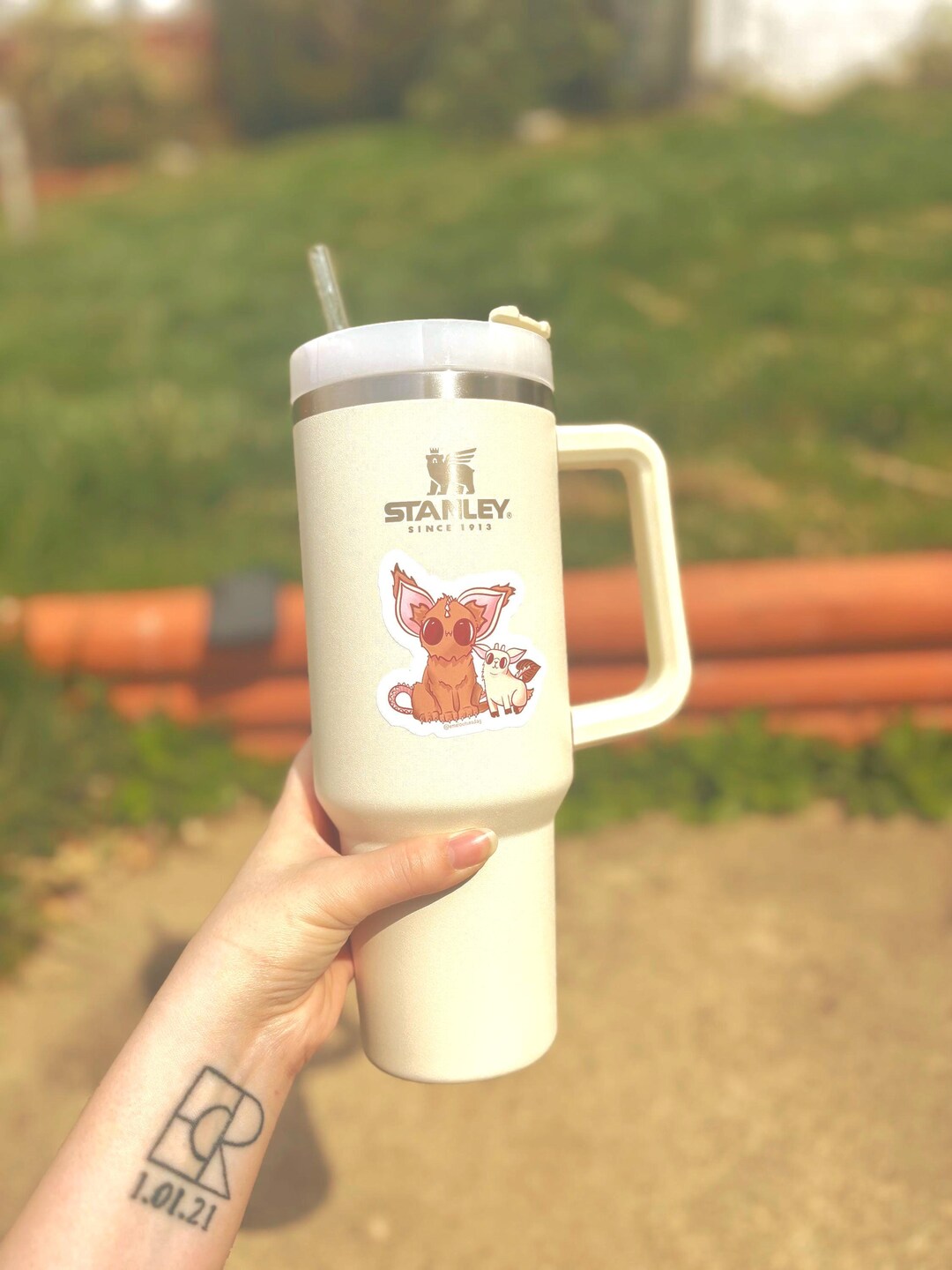 Chupacabra and Goat Sticker, Cute Cryptid Vinyl Sticker, Mythical ...