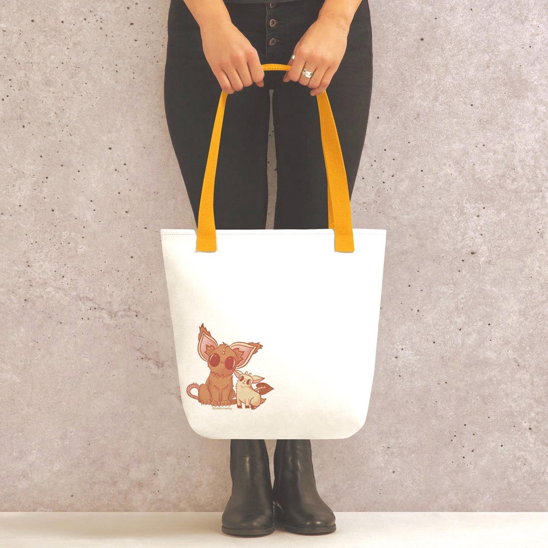 Chupcabra and Goat Tote Bag, Cute Cryptid Tote, Mythical Creature Art ...