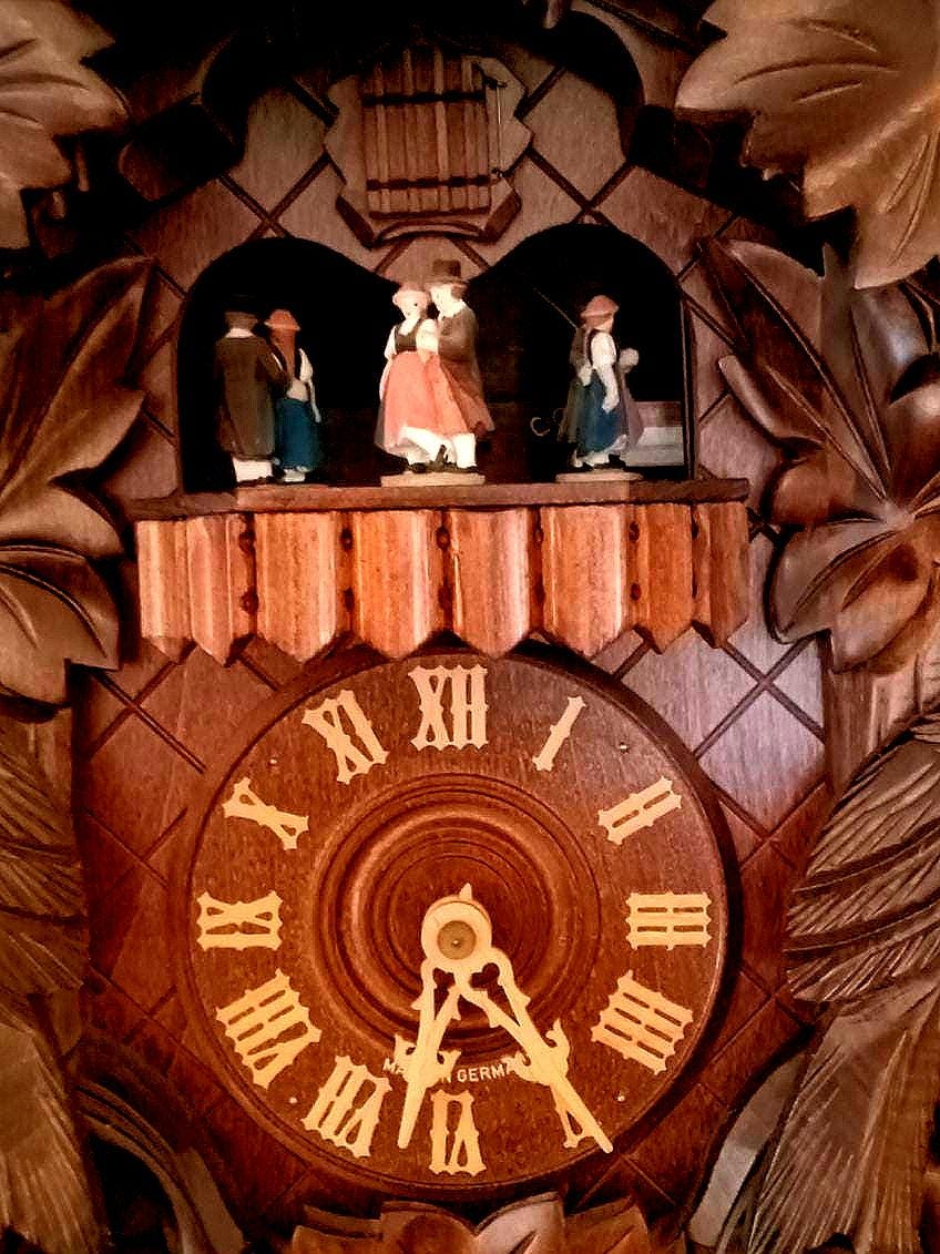 Vintage 1990s Adolf Herr Handcrafted Wooden Musical Cuckoo Clock House ...